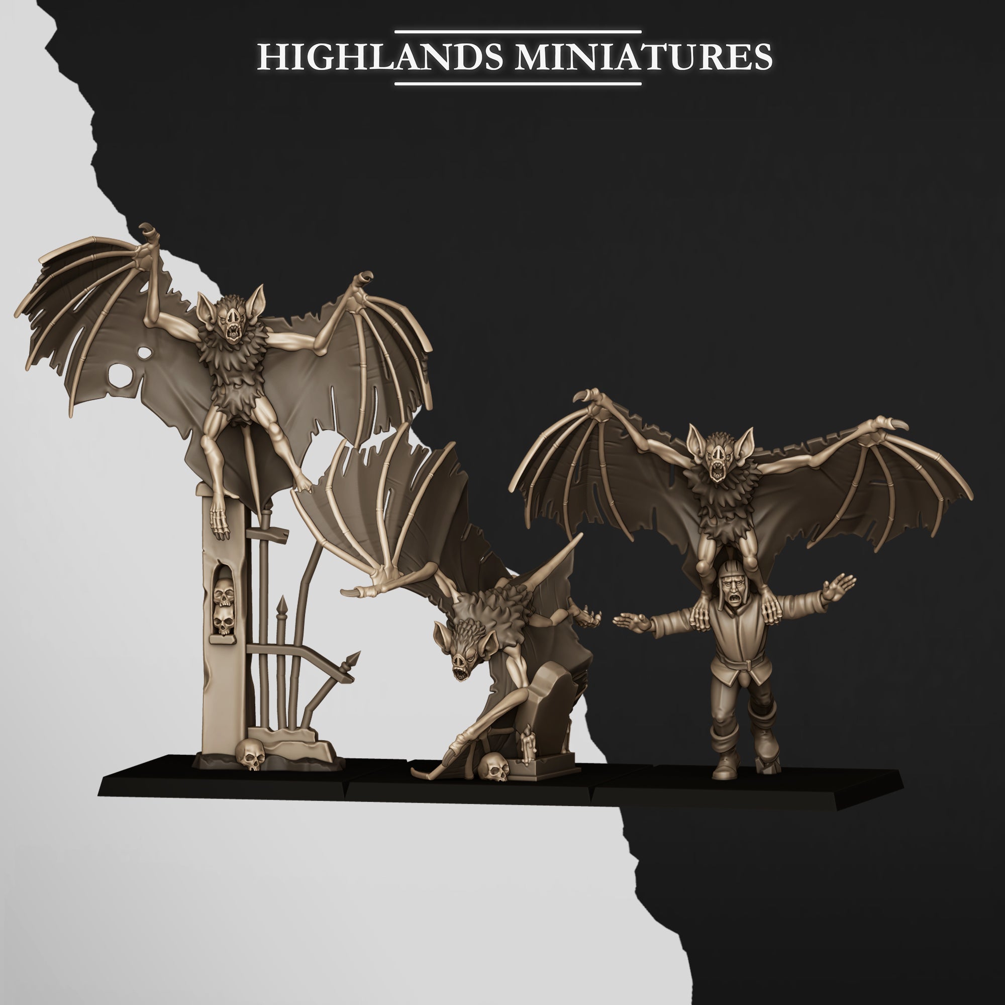 Giant Bats | Transilvanya - The Fallen Realm | Highlands Miniatures ...