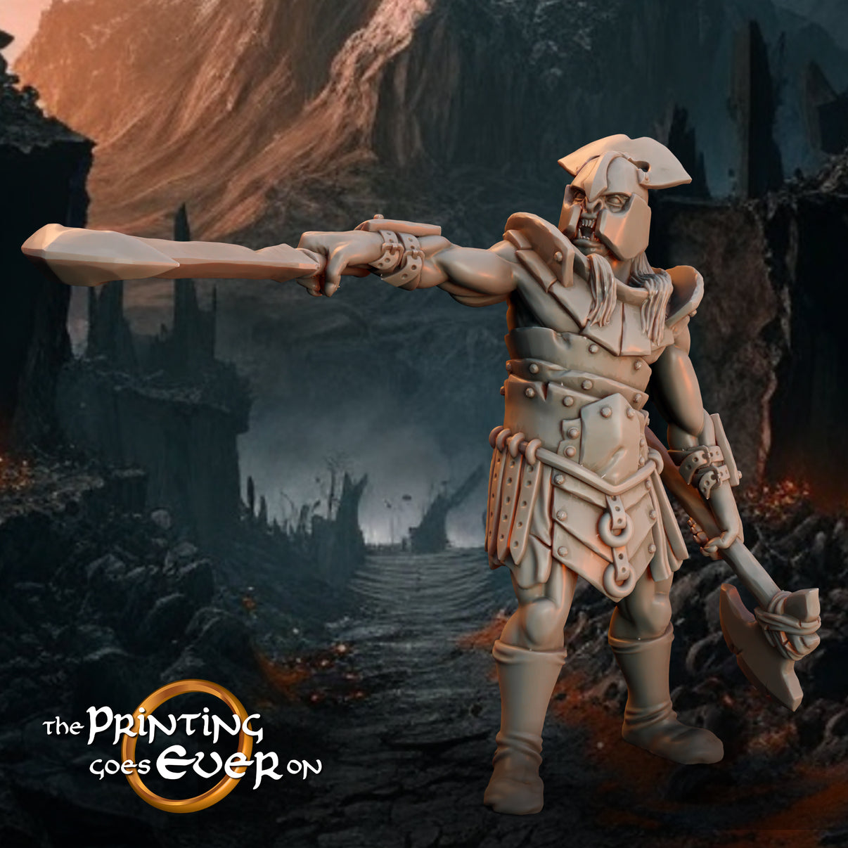 Assault Orc Commander | Assault Orcs | The Printing Goes Ever On ...