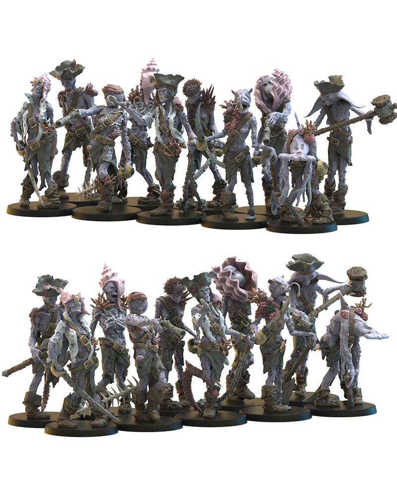 Deep Sea Zombies | Undead of Misty Island | Lost Kingdom Miniatures ...