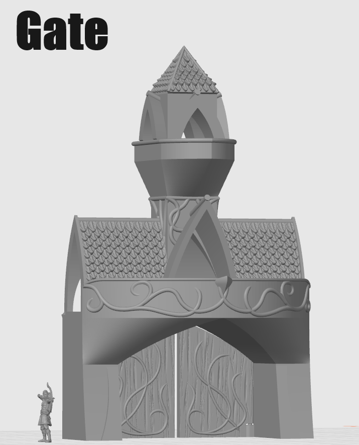 Modular Elven Fortifications | Crossing the River | MESBG | The Printi ...