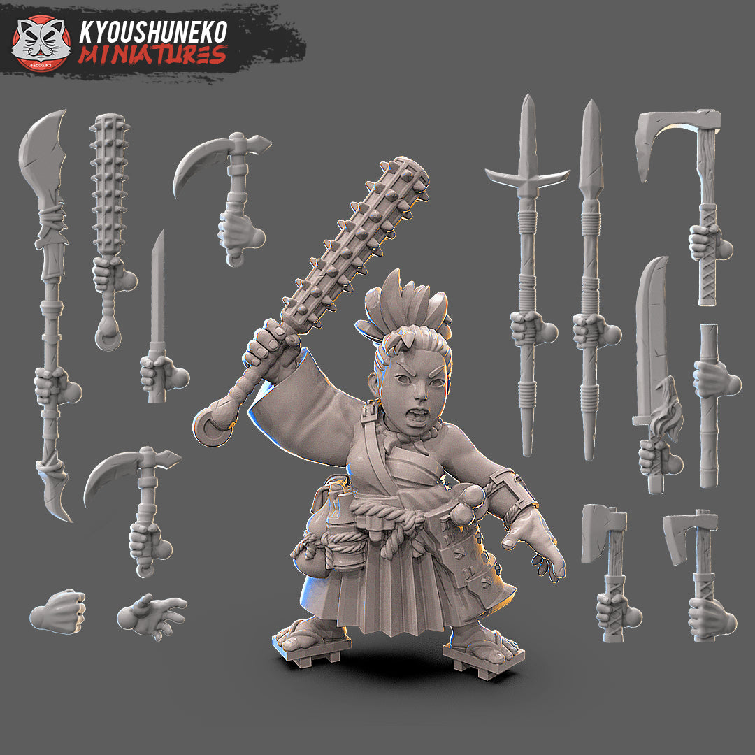 Japanese Female Dwarf Samurai | Nippon | Kyoushuneko – Coveted Forge