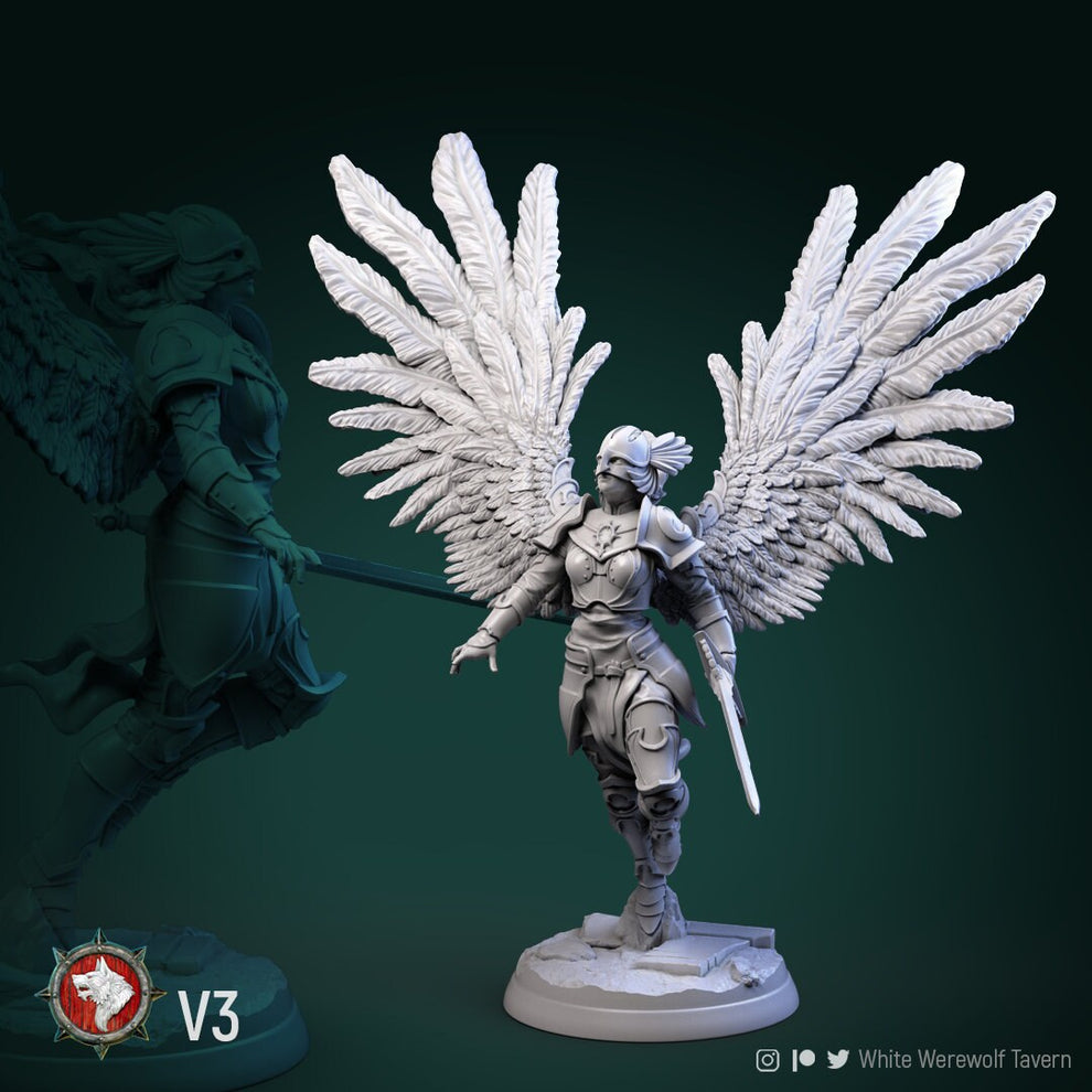 Celestial Valkyries | Resin 3D Printed Miniature | White Werewolf Tave ...